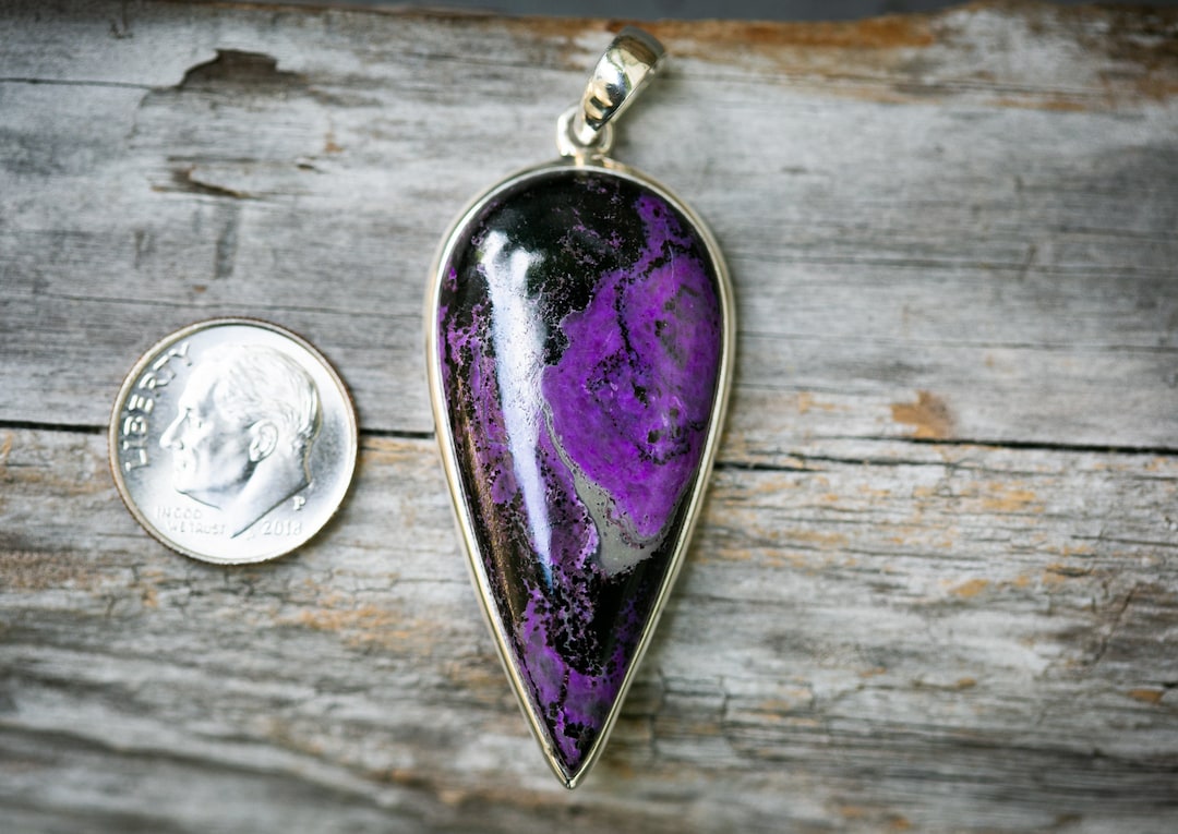 Sugilite Pendant - Stunning Sugilite and Sterling Silver - Gorgeous ...