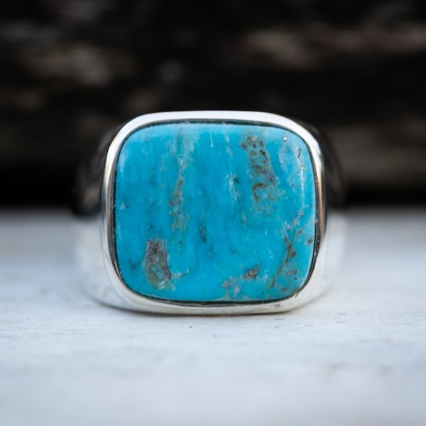 Mens Turquoise Ring - Etsy