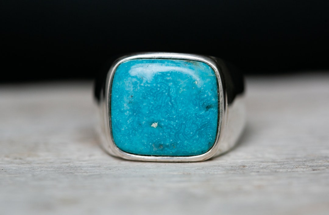 Turquoise Ring 11 Large Turquoise Ring Size 11 Mens Turquoise Ring ...
