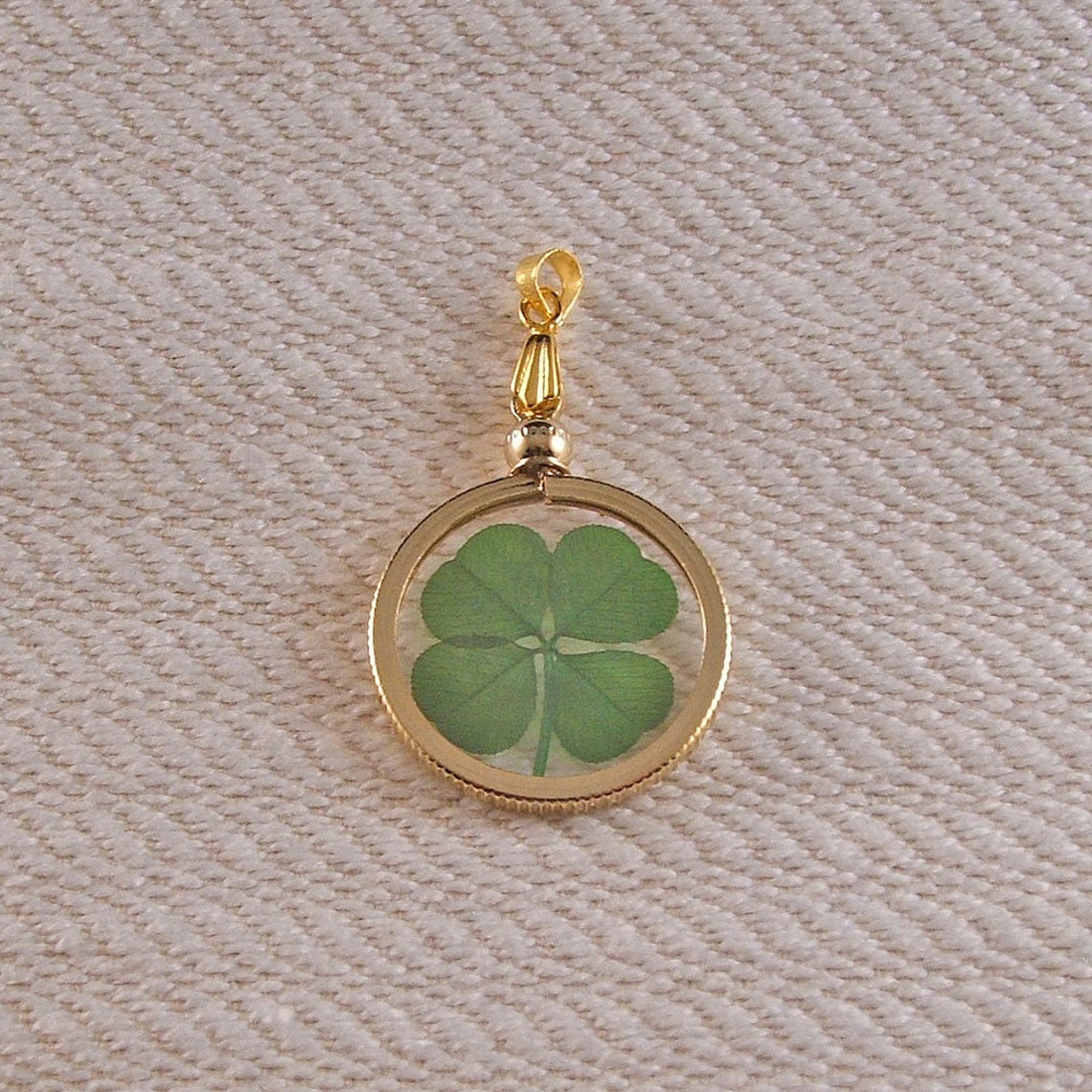 Four Leaf Clover Gold Plated Charm Pendant GP-4J - Etsy