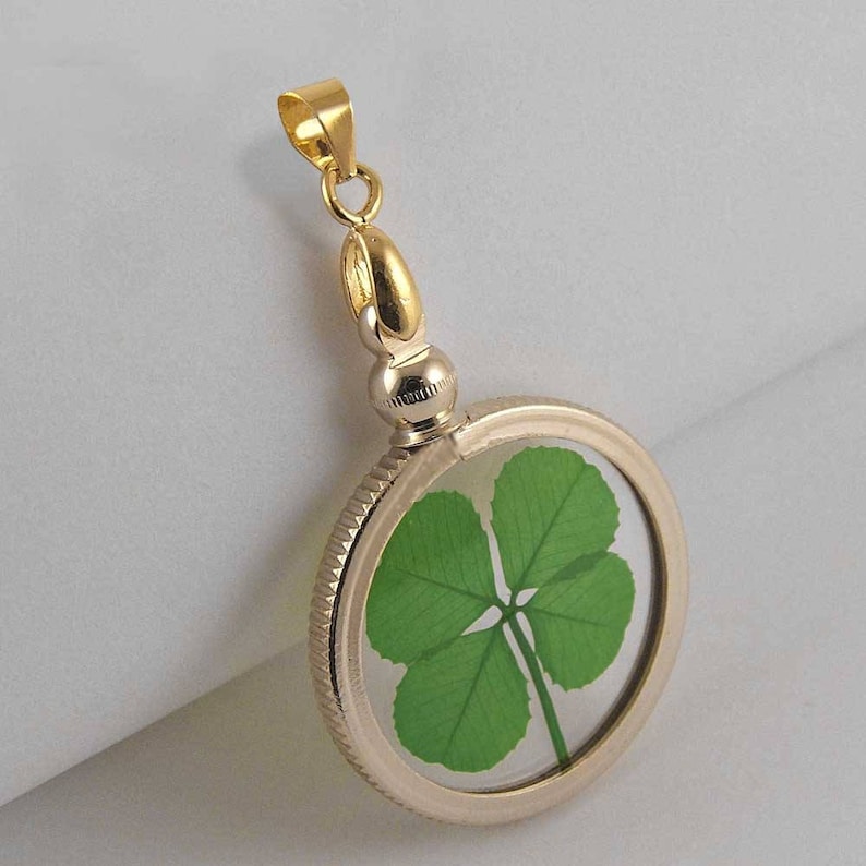 Four Leaf Clover Gold Plated Charm Pendant GP-4J - Etsy