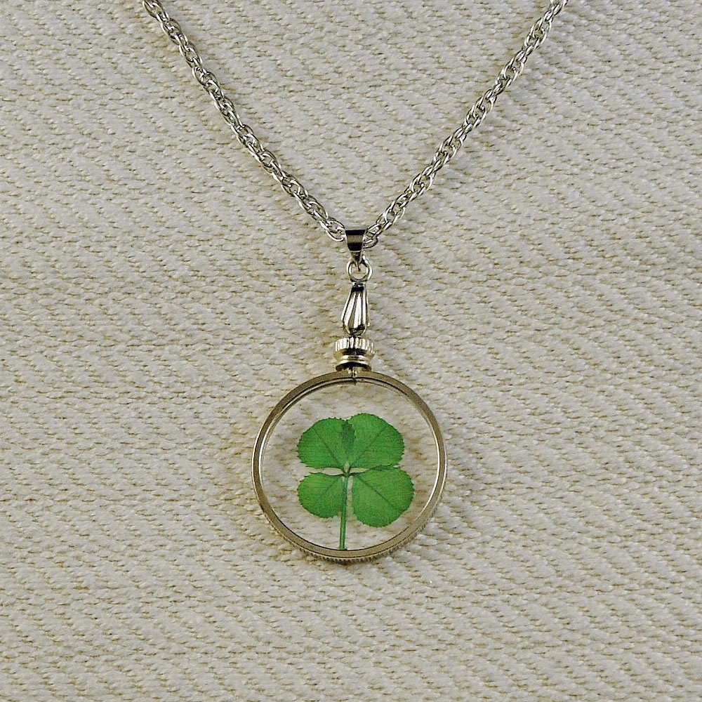 Good Luck Charm Silver Pendant Necklace With a Real Genuine - Etsy