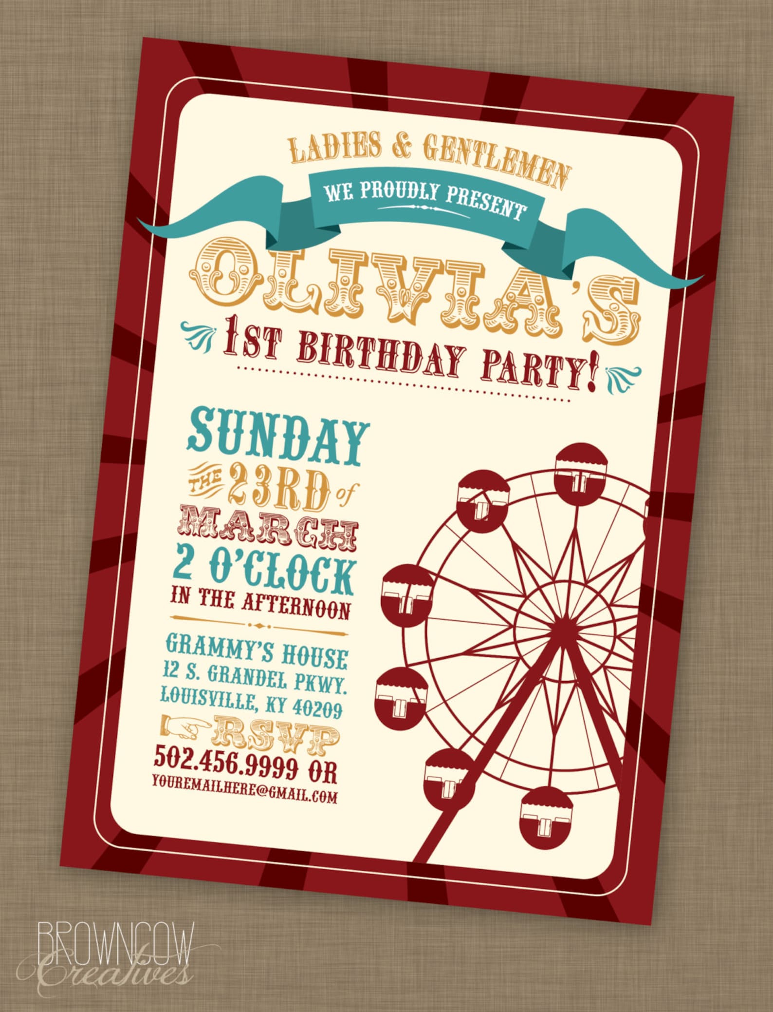 PRINTABLE Carnival/circus Birthday Party Printable Kit | Etsy