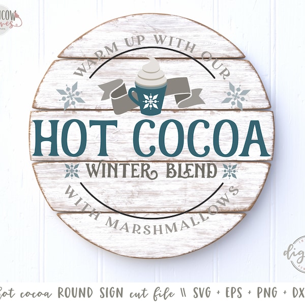 Hot Cocoa Sign Svg - Etsy