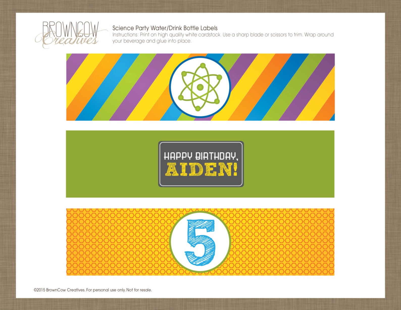 PRINTABLE Science Party Decoration Kit - Etsy