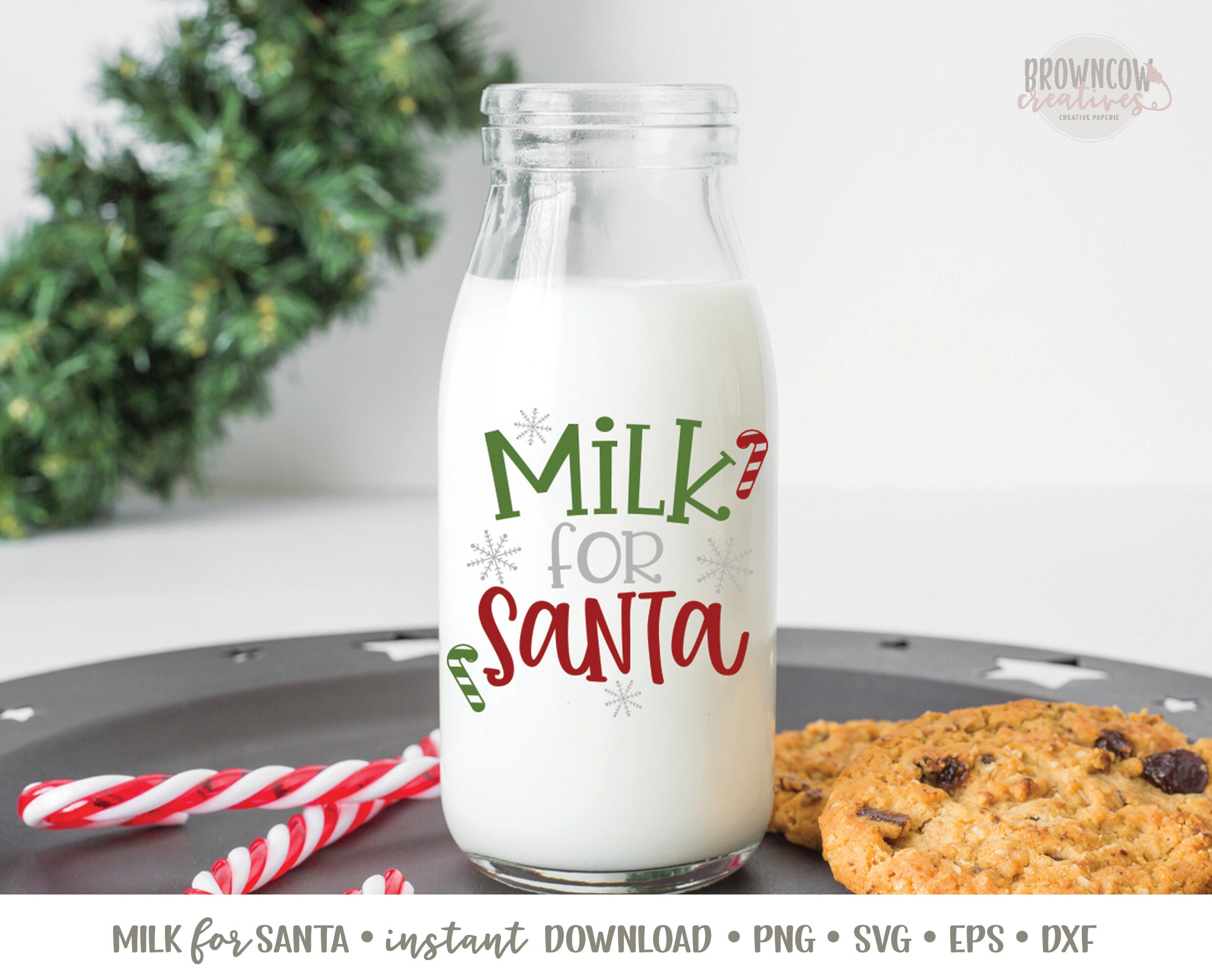 Milk for Santa SVG File Milk for Santa Cut File Milk for - Etsy