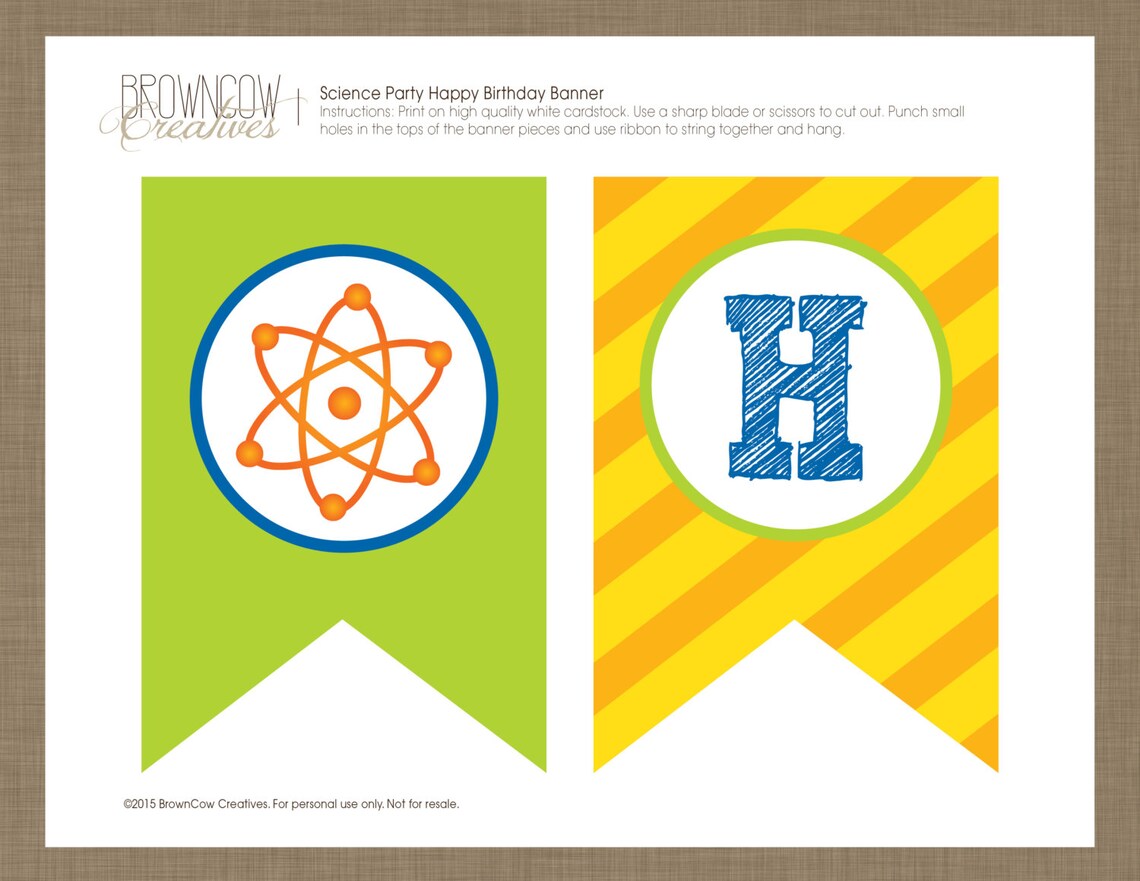 PRINTABLE Science Party Decoration Kit - Etsy