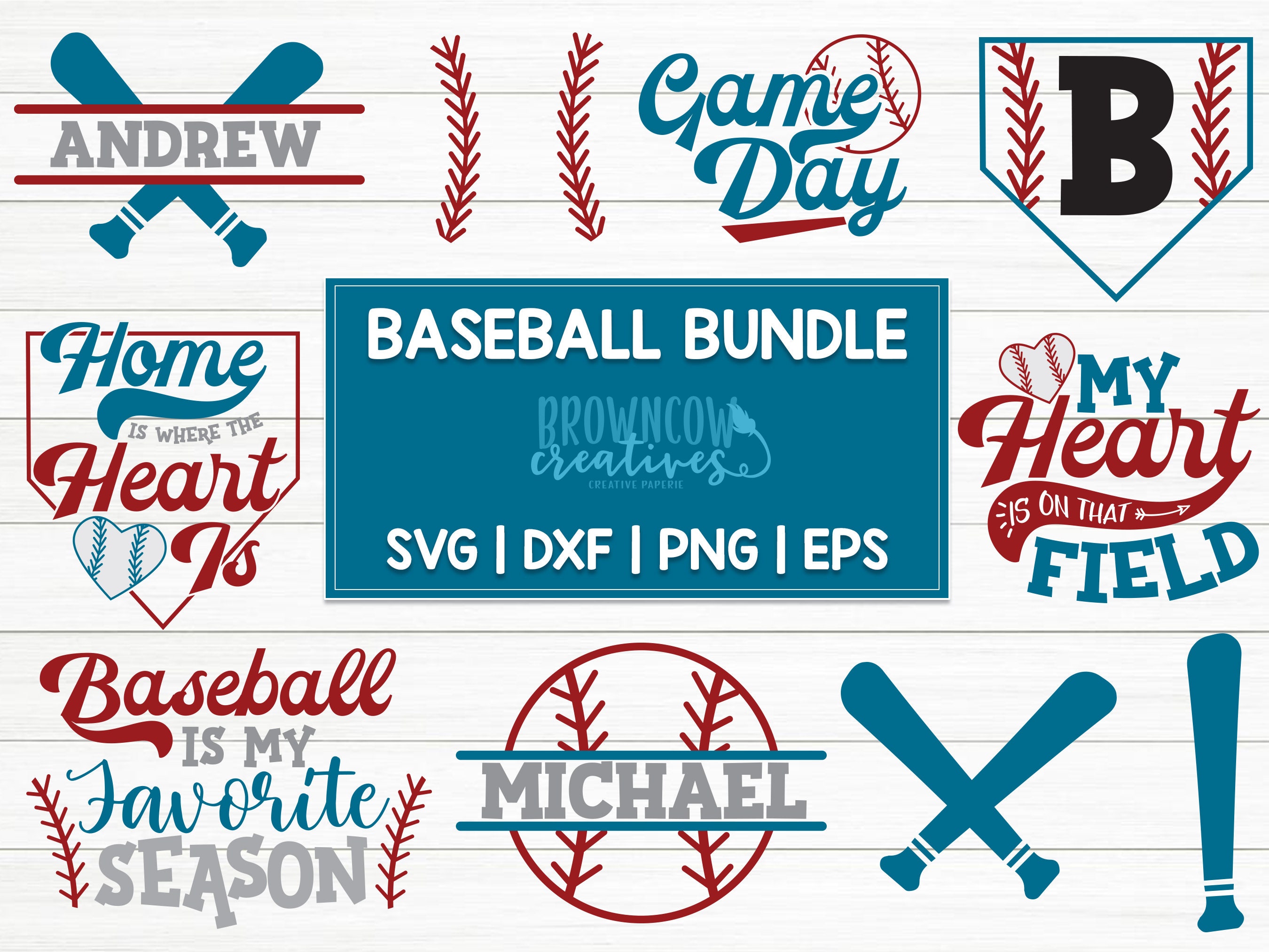 Baseball SVG Bundle, Baseball Cut Files, Baseball Bundle, Baseball Svgs ...