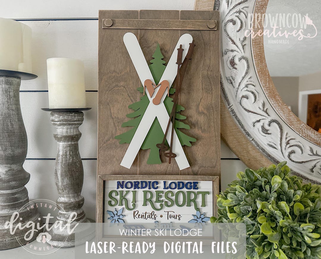 Winter Insert Set Laser Files for Interchangeable Mini Leaner, Winter ...