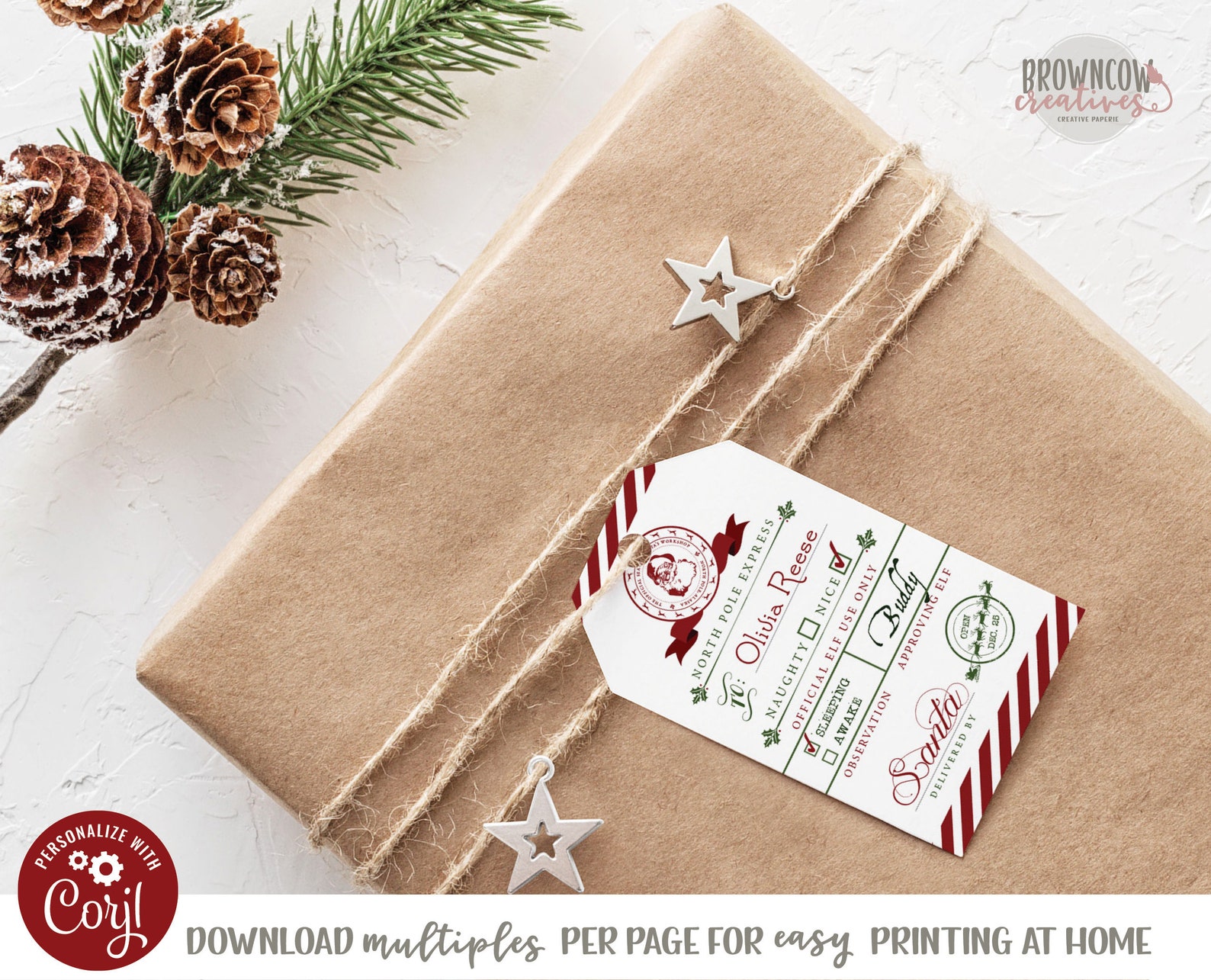 Official Santa Claus Gift Tags Santa Gift Tags Santa Tags - Etsy