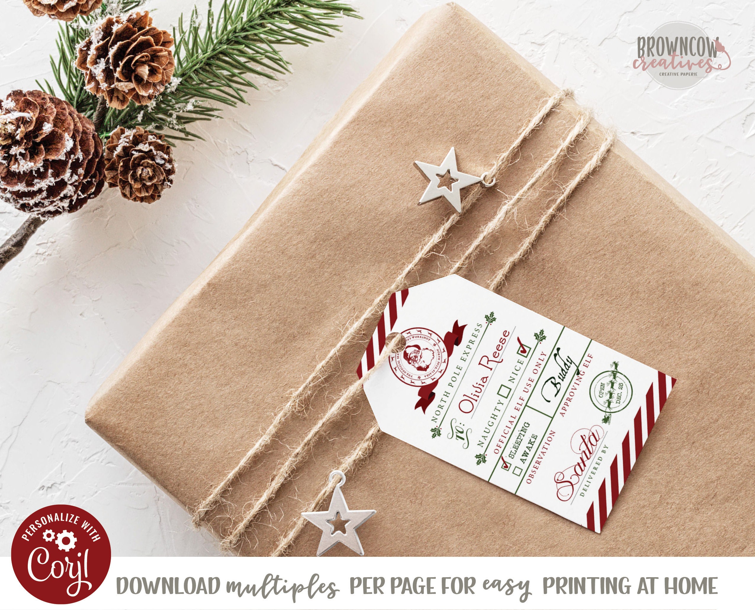 Official Santa Claus Gift Tags Santa Gift Tags Santa Tags - Etsy