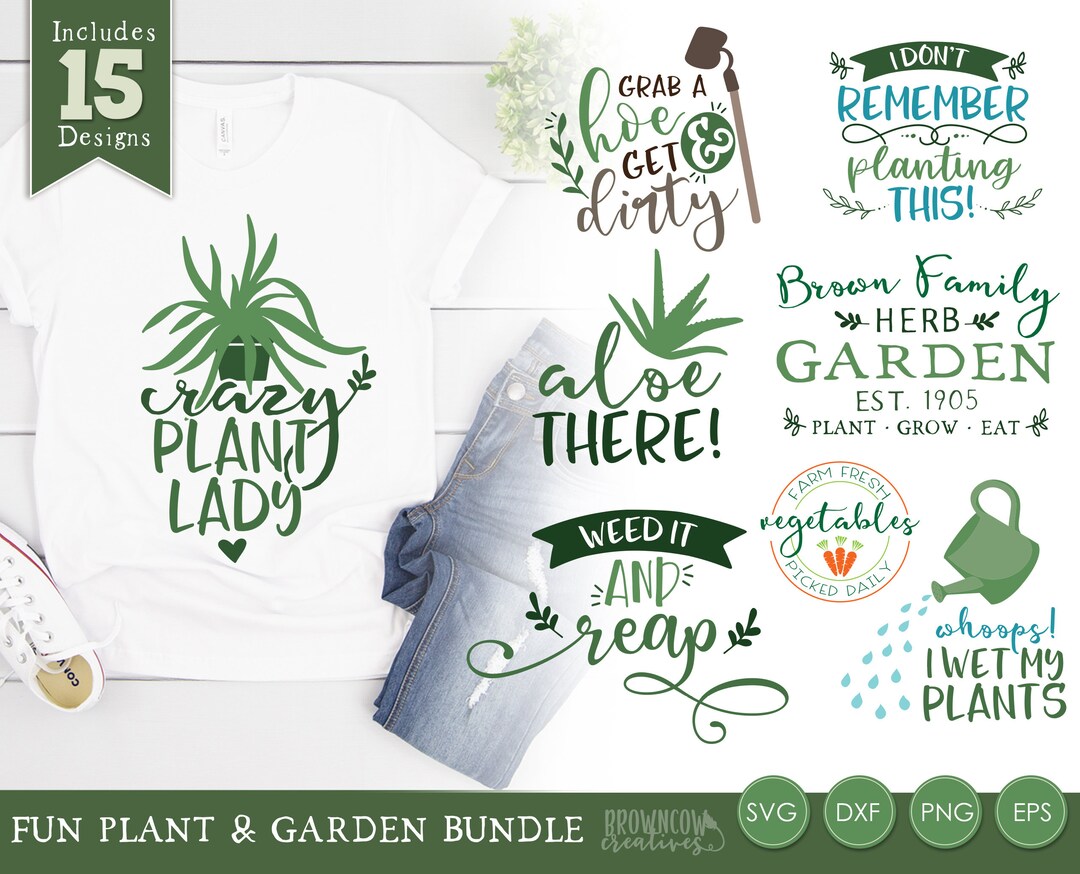 Garden Sign Cut Files Bundle, Garden SVG Bundle, Garden Svgs, Garden ...
