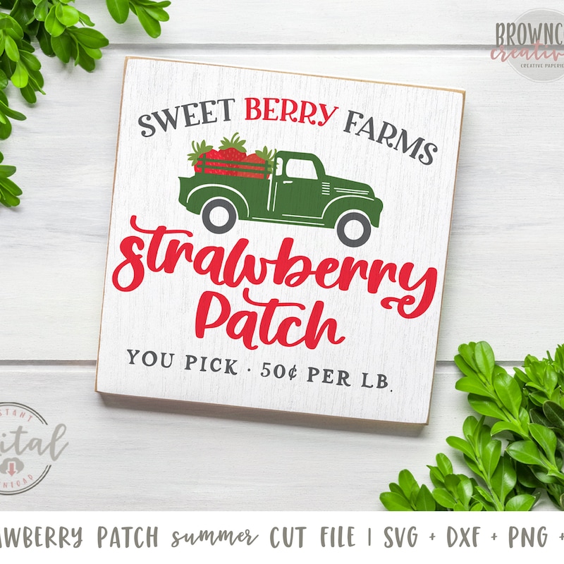 Strawberry Farm Sign - Etsy