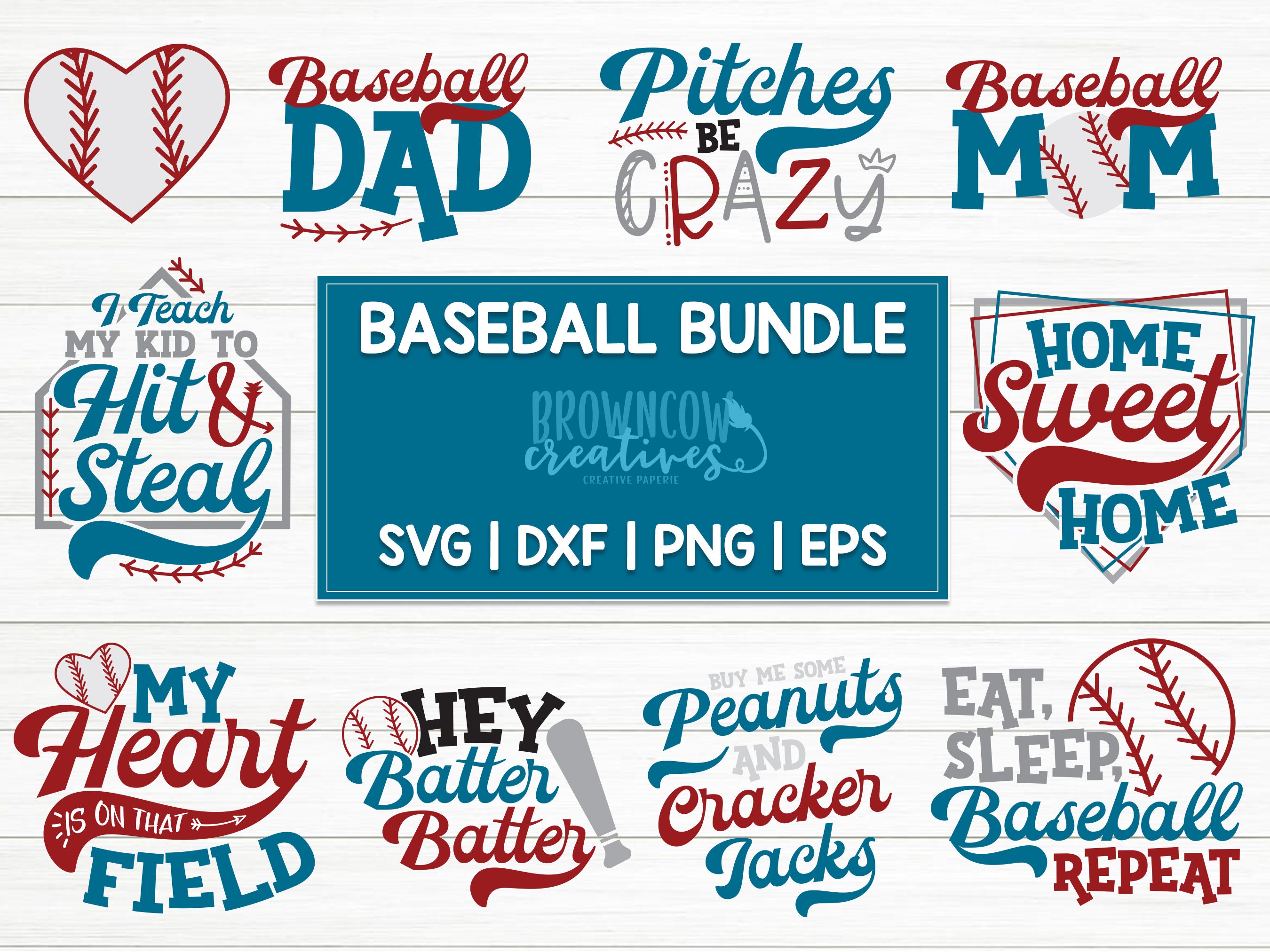Baseball SVG Bundle, Baseball Cut Files, Baseball Bundle, Baseball Svgs ...