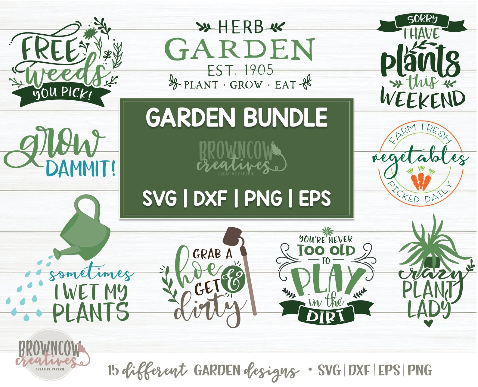 Garden Sign Cut Files Bundle Garden SVG Bundle Garden Svgs - Etsy