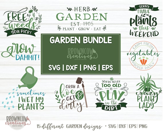 Drawing & Illustration Art & Collectibles Garden Sign svgs Cut Files ...
