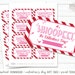 INSTANT DOWNLOAD Editable Personalized Valentine Gift Tags, Kids ...