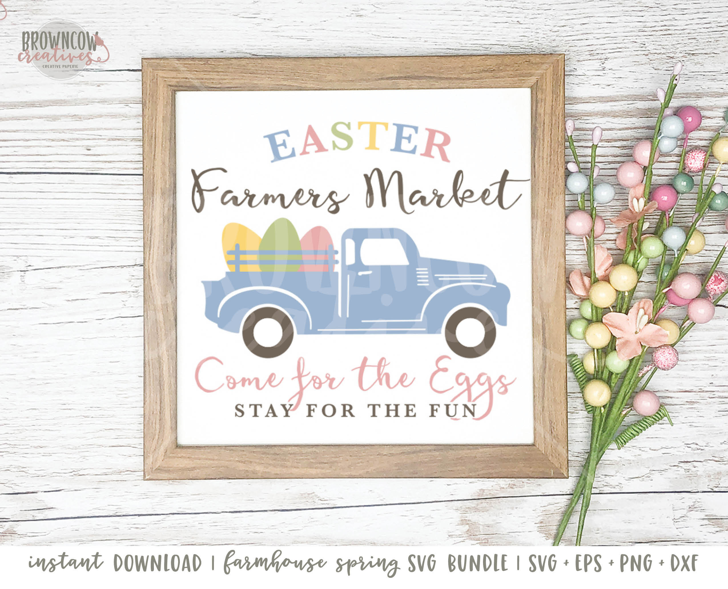 Easter Farmers Market Farmhouse Sign SVG File Digital File | Etsy