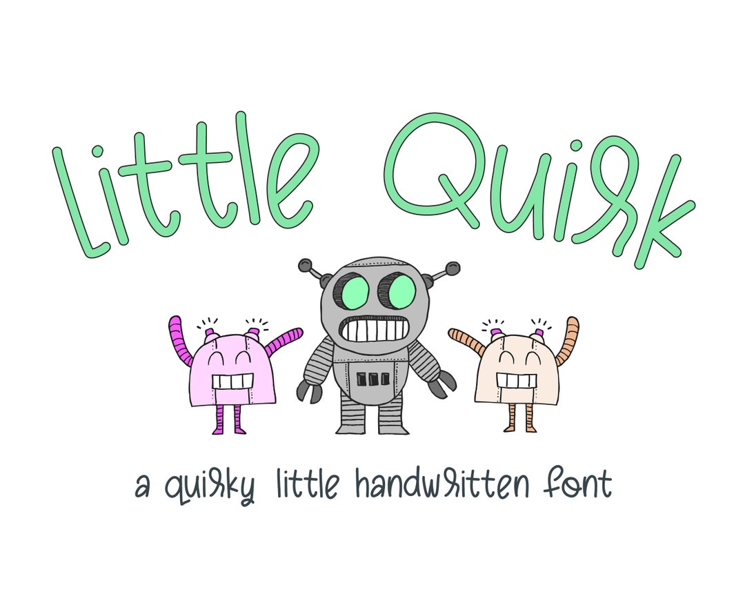 Little Quirk Font, Quirky Font, Commercial Use Fonts, Fun Fonts ...