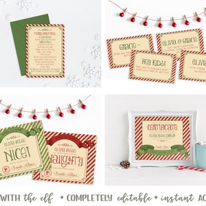 Elf Letters, Elf Report Cards, Elf Note Cards, Elf Notes, Naughty and ...