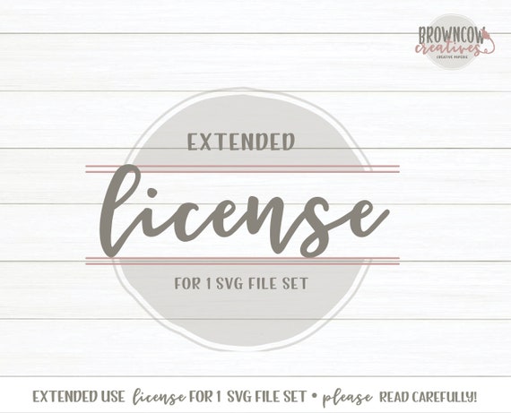 SVG Extended License, Commercial Use Extended License, Single File Use ...