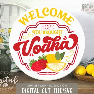 Summer Drink SVG Bundle, Summer SVG Bundle, Summer Alcohol Round Sign ...