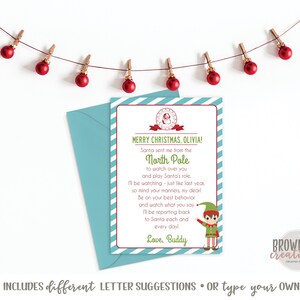 EDITABLE Letter From Elf, Elf Letter, Instant Access, Corjl ...
