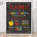 PRINTABLE // Back to School Chalkboard Photo Poster // First - Etsy