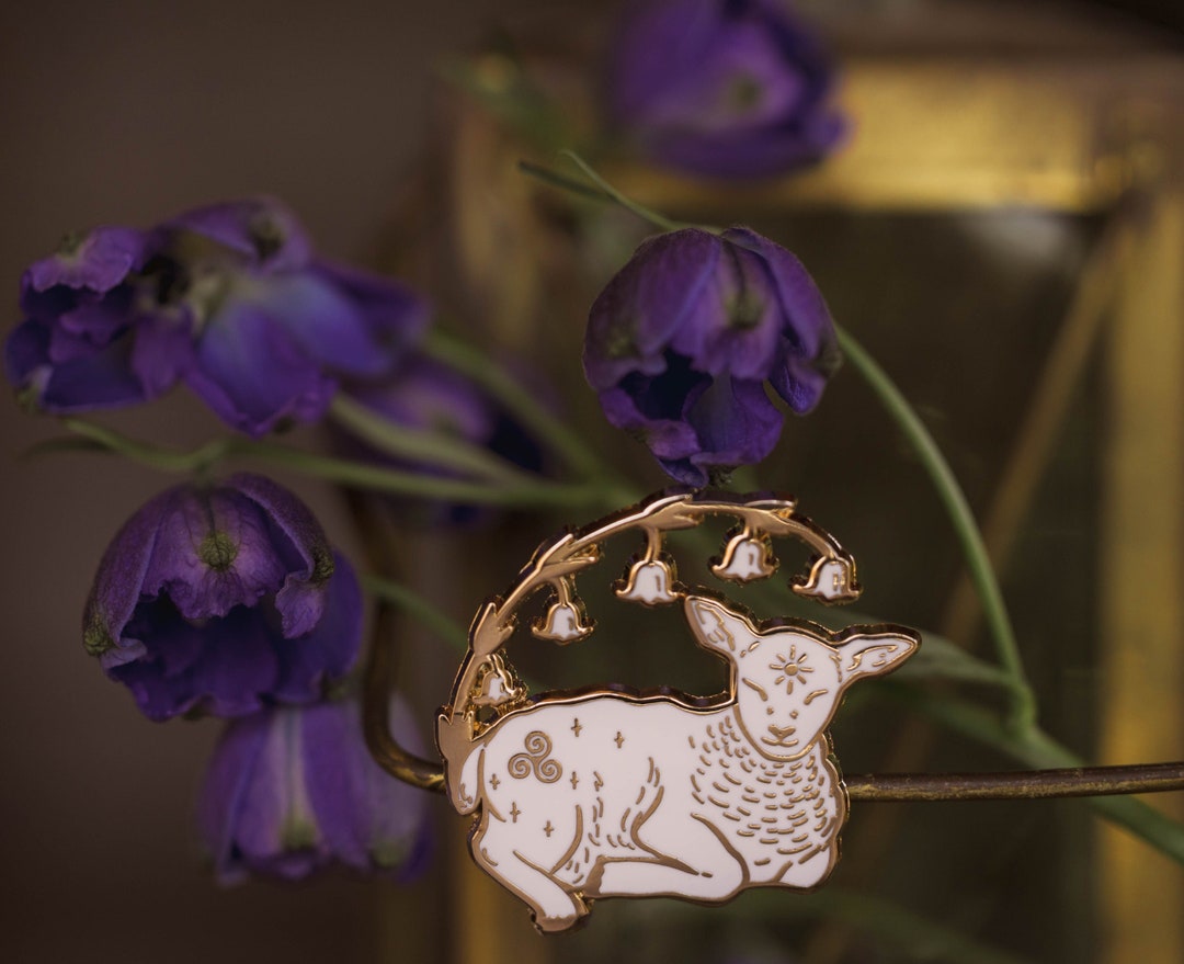 Brigid's Lamb - Enamel Pin - Etsy
