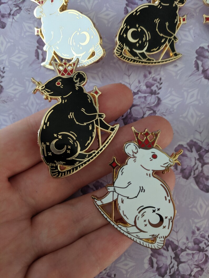 Rat King - Royal Night Creatures - Witchy Enamel Pin - Etsy
