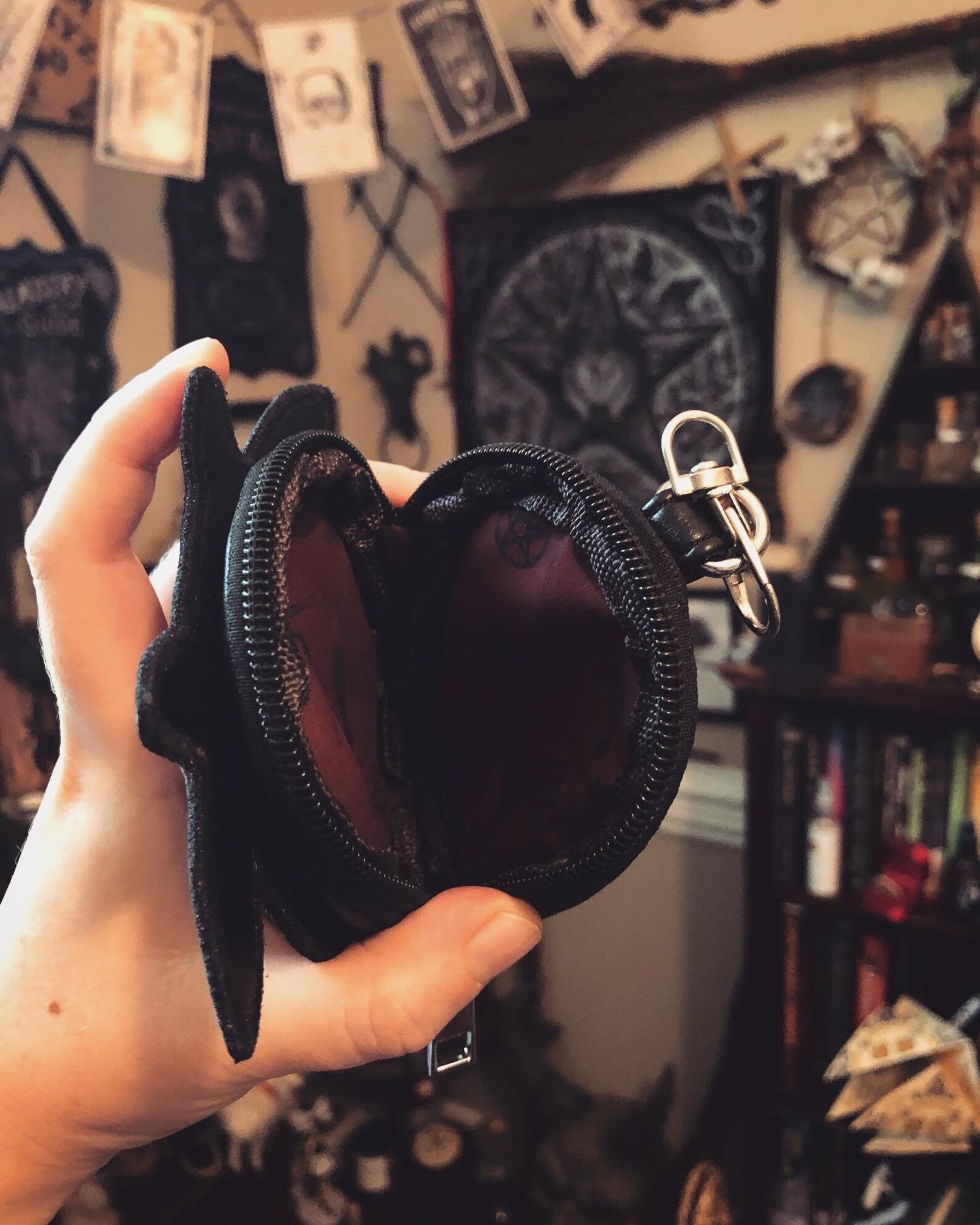 Gothic Goat Coin Purse Black Lavender or Cotton Candy - Etsy