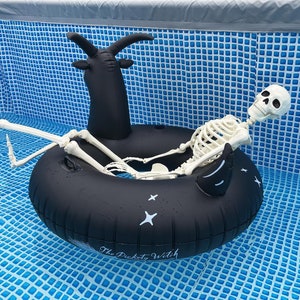 PRE-ORDER Black Phillip Goat Pool Float swim Deliciously - Etsy
