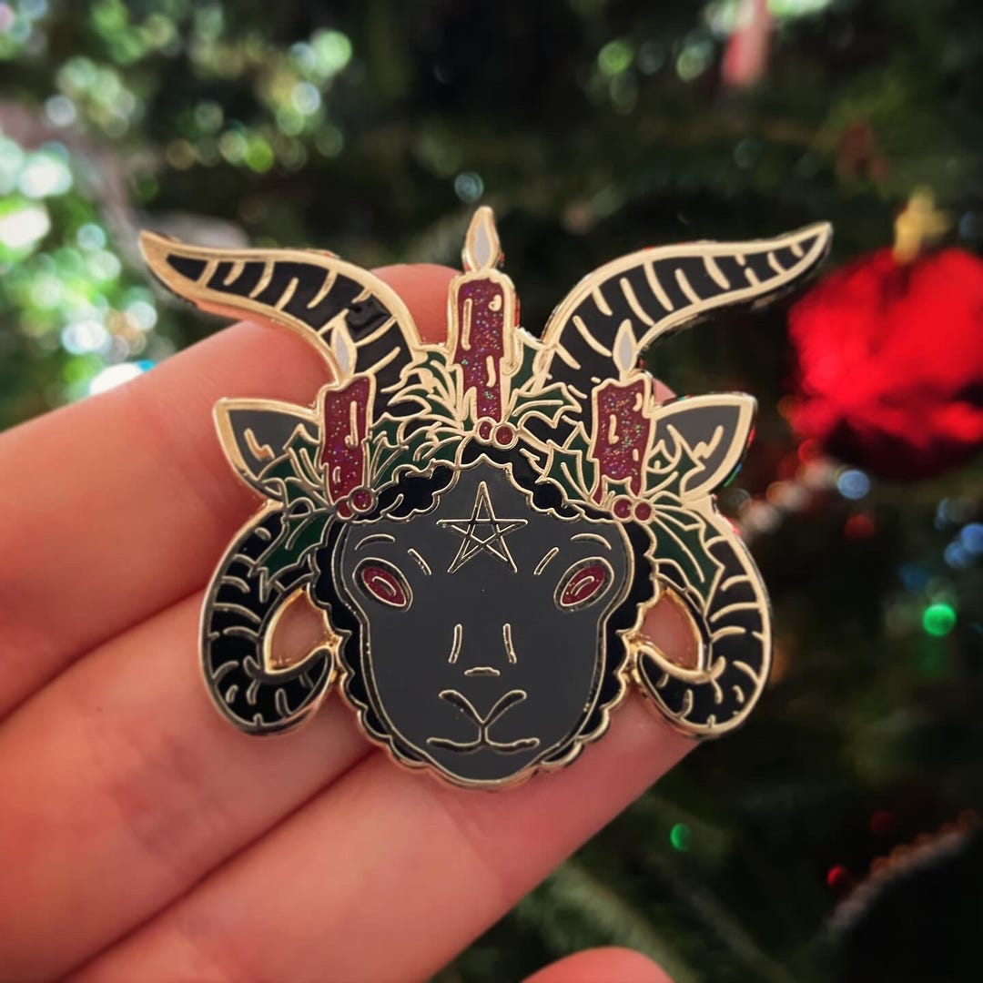 Yule Ram - Enamel Pin - Etsy