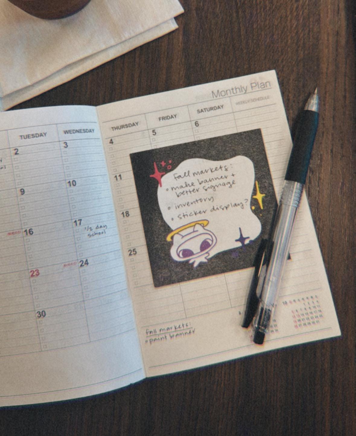 Cute Space Alien Post It Sticky Notes - Etsy