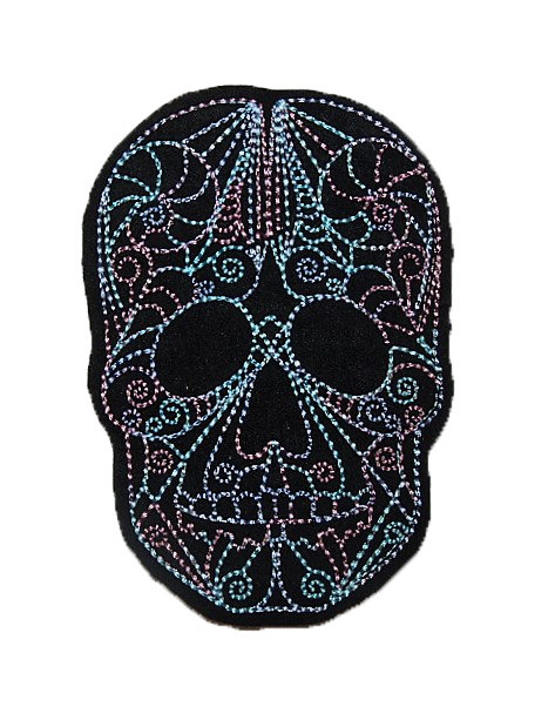 Skull Patch Skeleton Patch Calavera Embroidered Iron on - Etsy