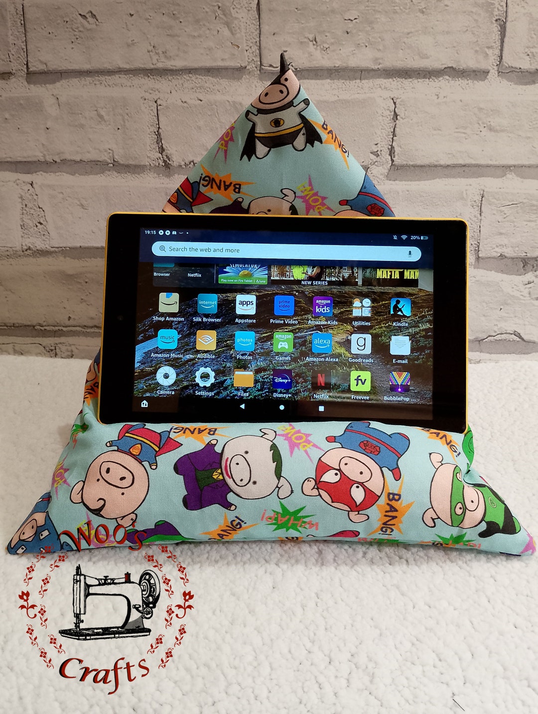 Superhero Pig Kindle Holder Tablet Phone Bean Bag Cushion - Etsy UK