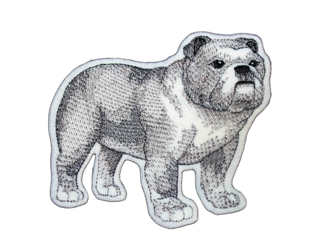 Bulldog Patch Bulldog Pin Bulldog Motif Bulldog Badge Dog | Etsy