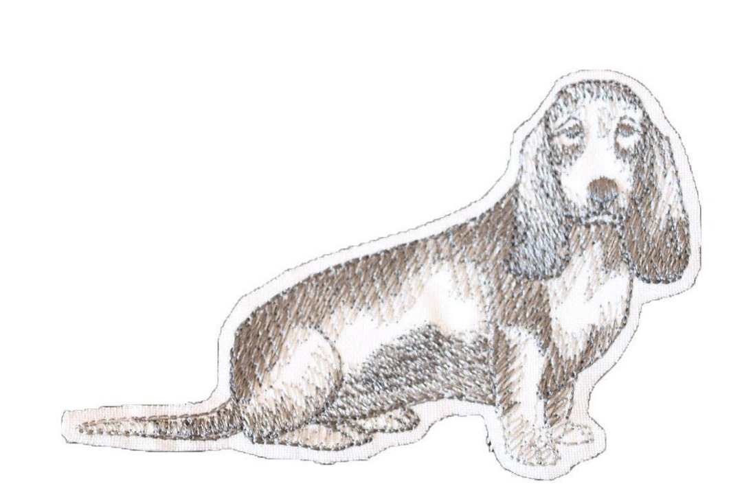 Embroidered Basset Hound Patch: Iron-on Dog Motif - Etsy