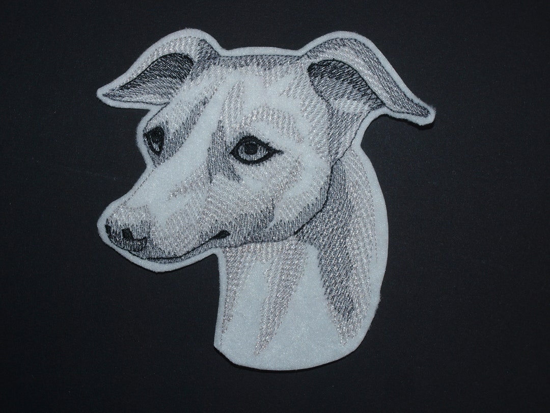 Greyhound Patch, Greyhound Sketch, Greyhound Sew on Patch, Greyhound ...