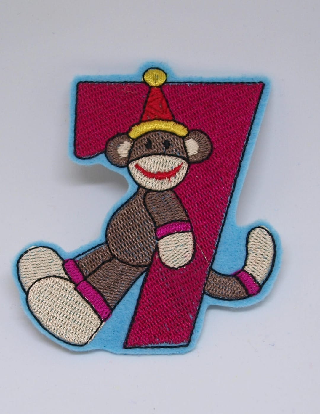 Sock Monkey 7th Birthday Patch: Iron-on or Sew-on Accessory - Etsy