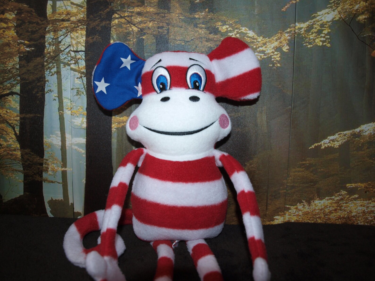 American Flag monkey Soft Toy Cuddly Toy Mascot Decorative | Etsy