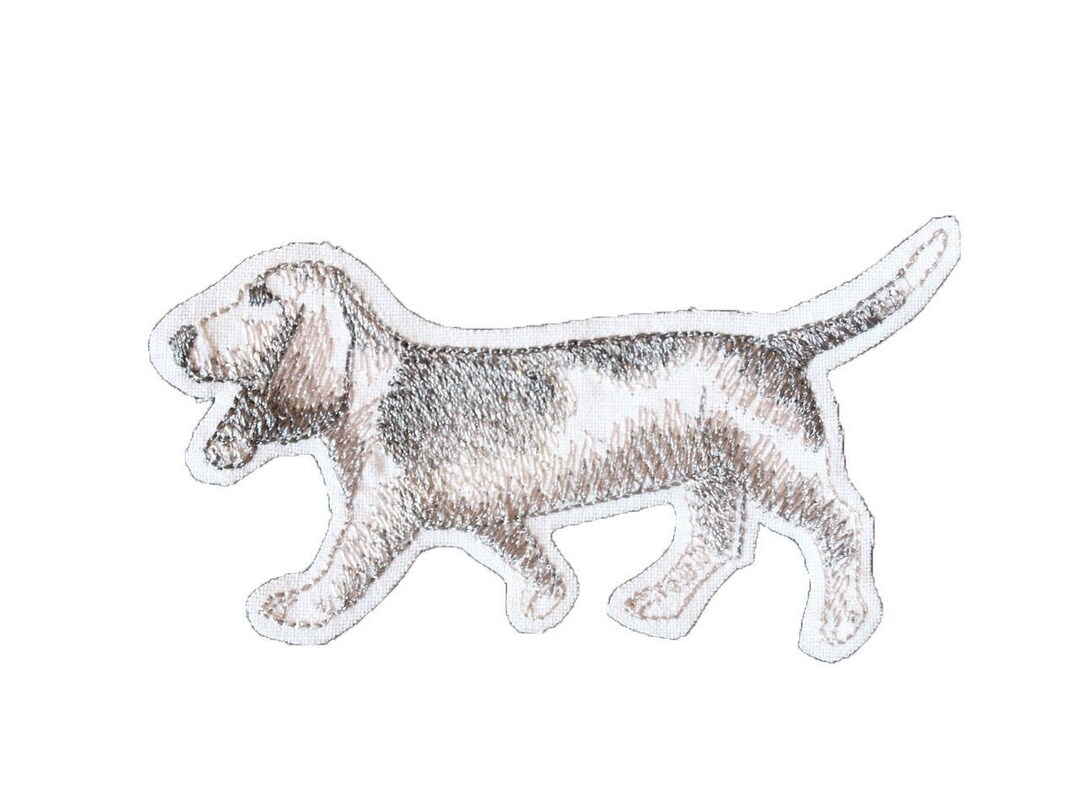 Embroidered Basset Hound Patch: Iron-on Dog Motif - Etsy