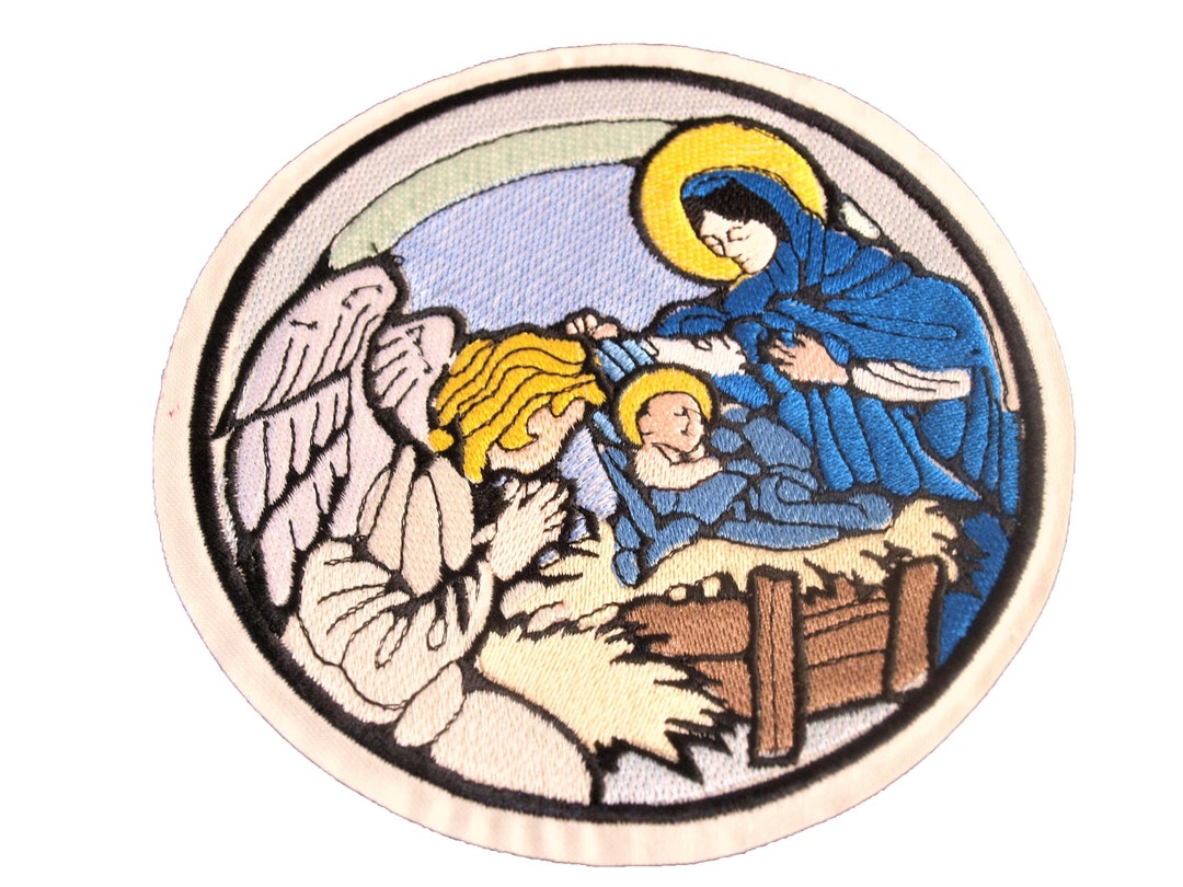 Nativity Patch, Religious Patch, Religious Scene, Nativity Scene ...