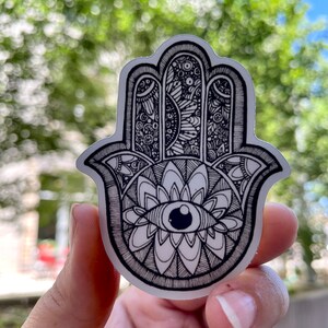 Evil Eye Hamsa Holographic Sticker - Etsy