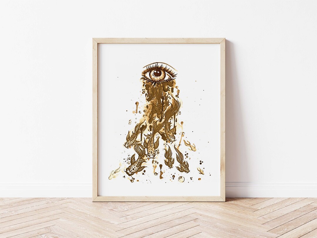 Koi Fish Eyes Henna Painting - Etsy