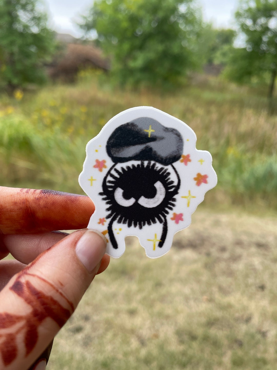 Strong Soot Sprite Vinyl Sticker - Etsy