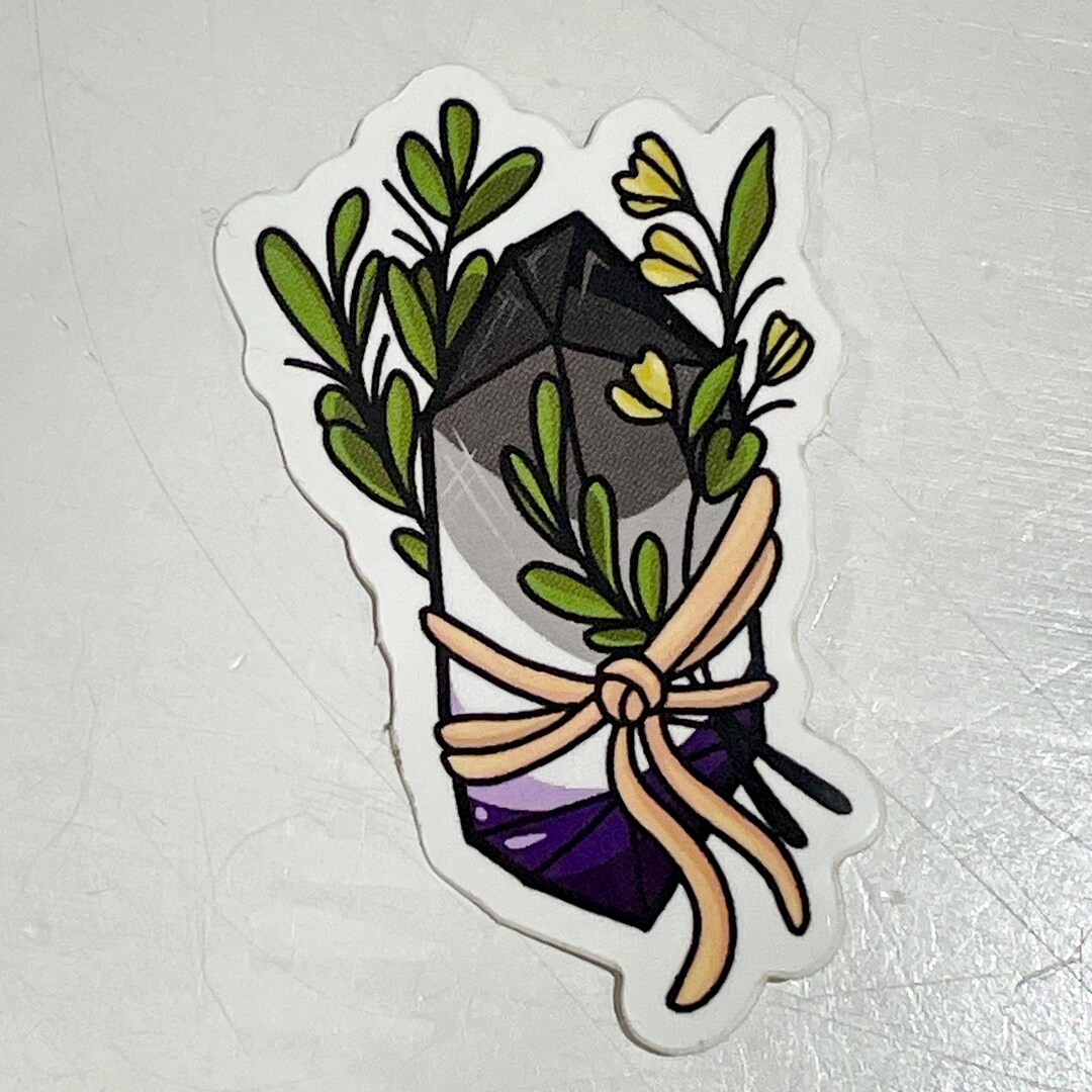 Ace Crystal Sticker - Henna Harvest Artwork - Etsy