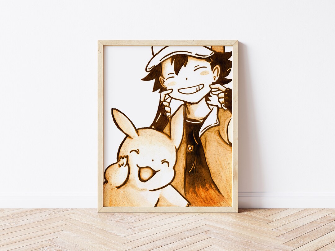 Pokemon Ash & Pikachu Henna Painting - Etsy