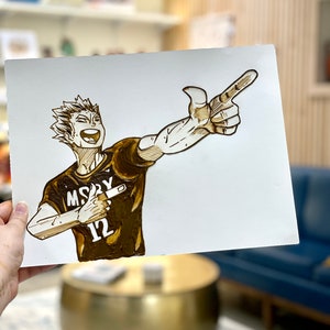 Bokuto Msby Black Jackals Henna Painting - Etsy