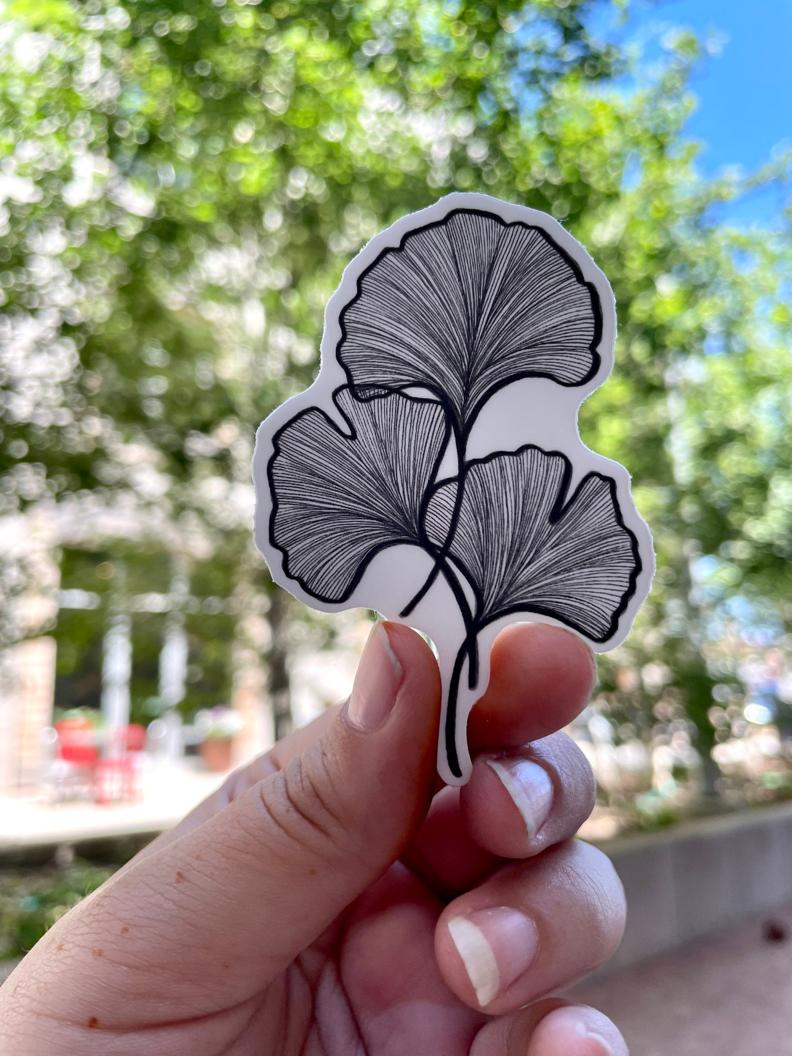 Ginko Leaves Sticker - Etsy
